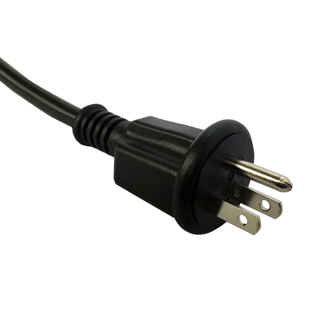 Japan Power Cord | Waterproof Plug JIS 8303 Standard | PSE & JET Approved